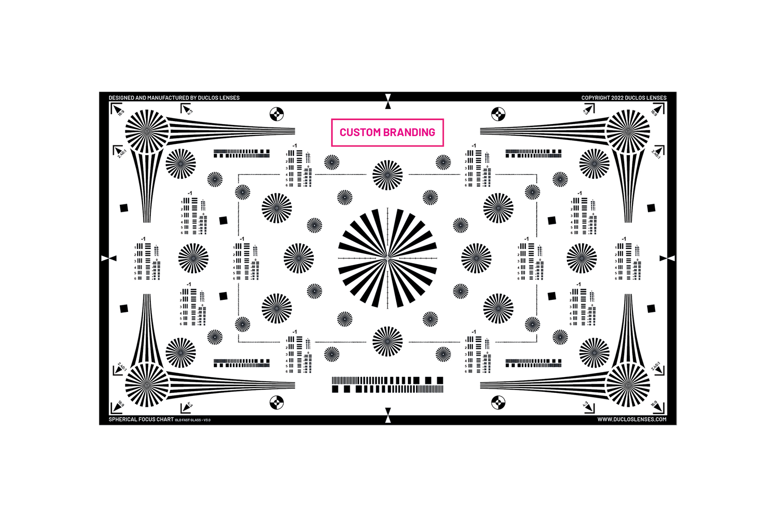 Duclos Distortion Checker Chart 16:9 - Duclos Lenses